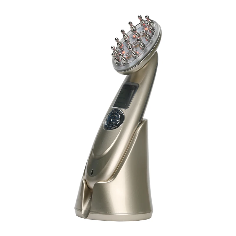 Laser Come Anti Hair Loss Device Red Light Photon Therapy Ems Stimulation Head Scalp Massager