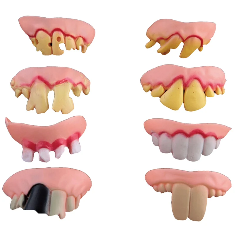 5Pcs-Funny-Goofy-Fake-Vampire-Denture-Teeth-Halloween-Decoration-Props ...