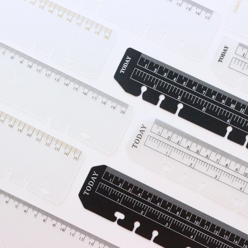 Domikee Classic Pp 6 Holes Ruler For Binder Planner Notebooks,fine ...