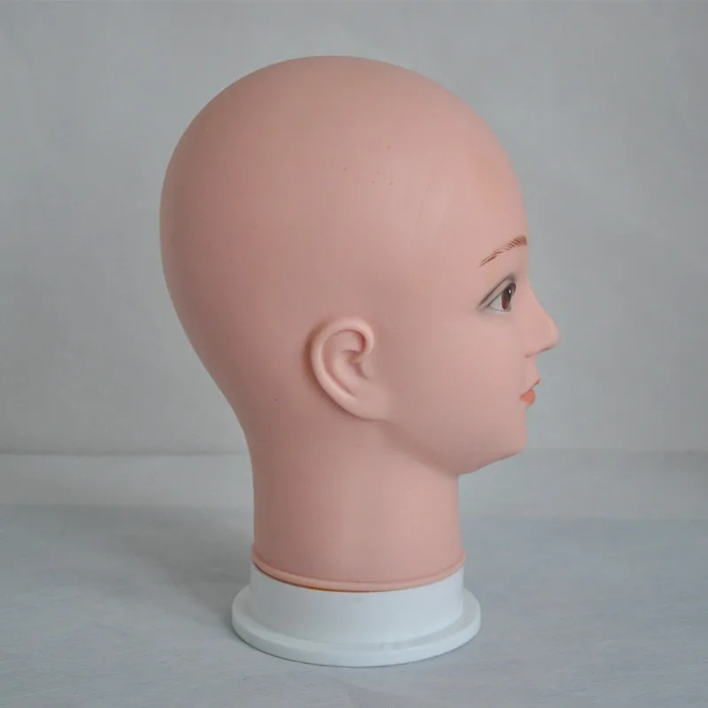 Female Rubber Training Mannequin Head For Wig Hat Display Make Up Hed ...