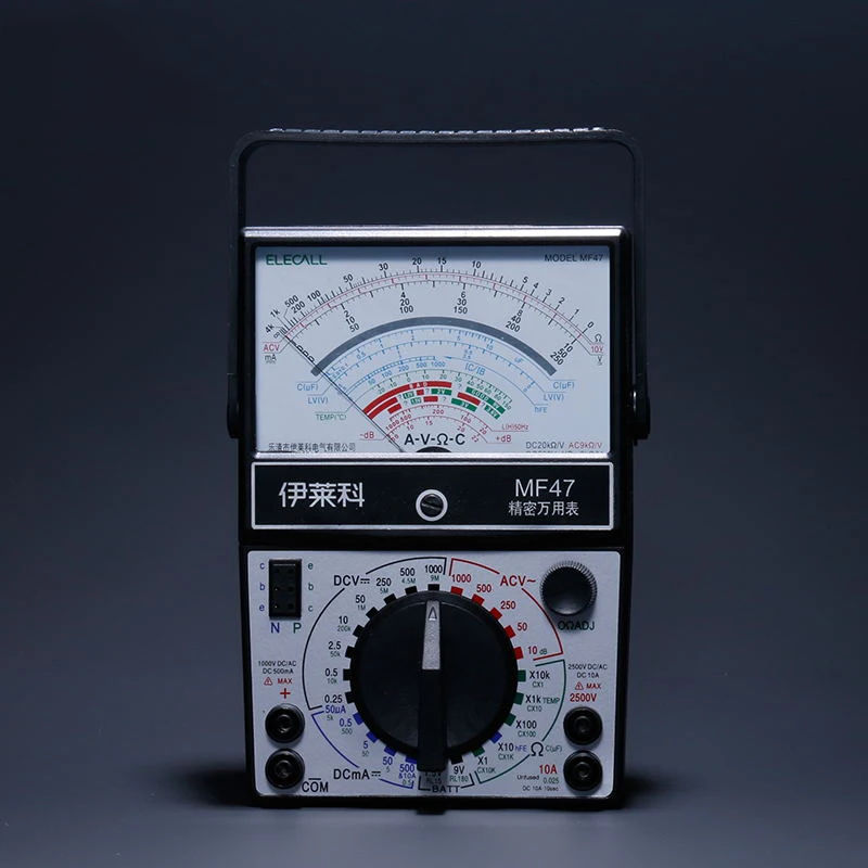 Elecall Pointer 2500V Multimeter Analog Meter with Buzz AC/DC Voltage ...