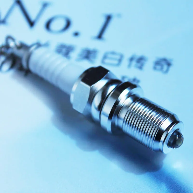 new LED Light keyring Spark Plug keychain Auto Parts Key chain car Key ...