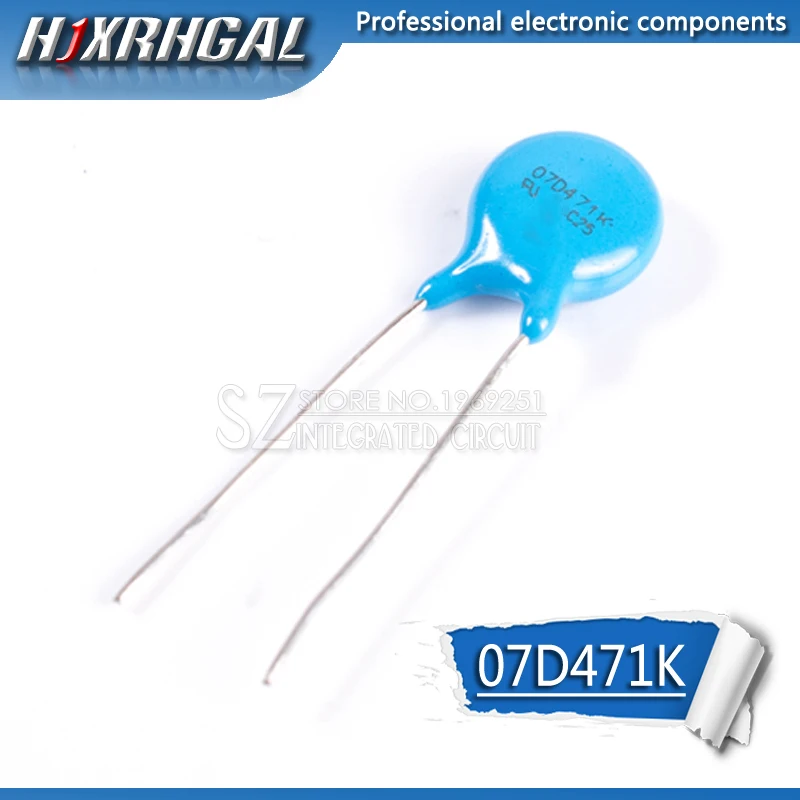 100 pcs varistor 07D471K 470 V piezoresistor 7D471K 07D471 hjxrhgal|ตัว ...