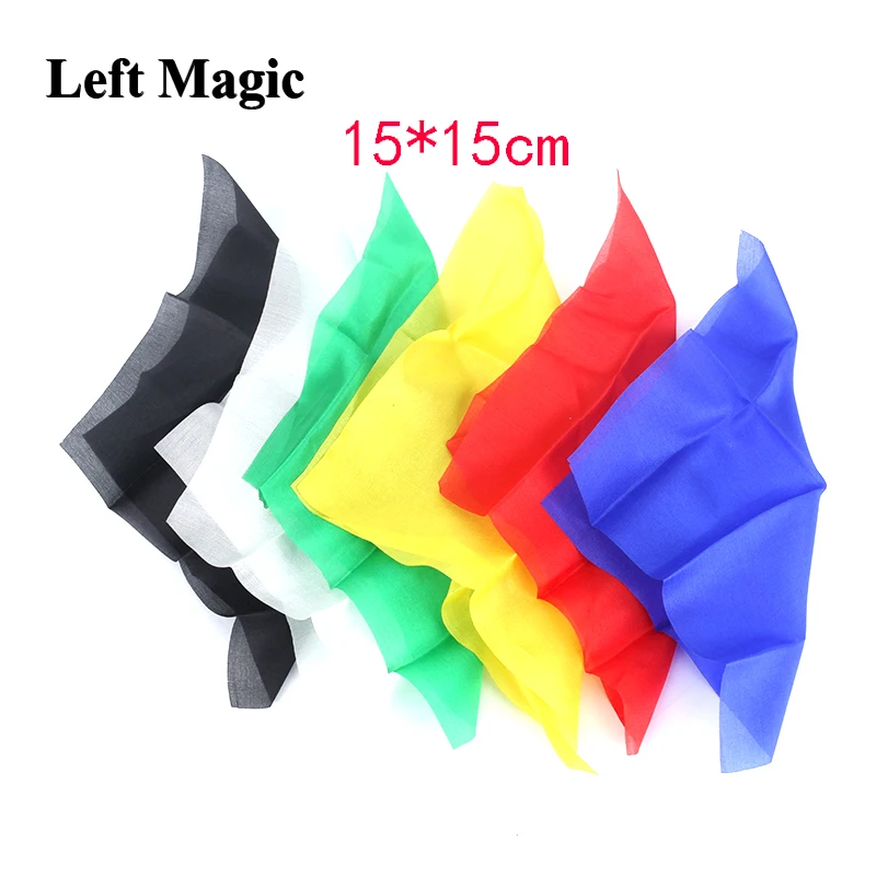 15*15cm Colorful Silk Scarf Magic Tricks Learning & education Magic ...