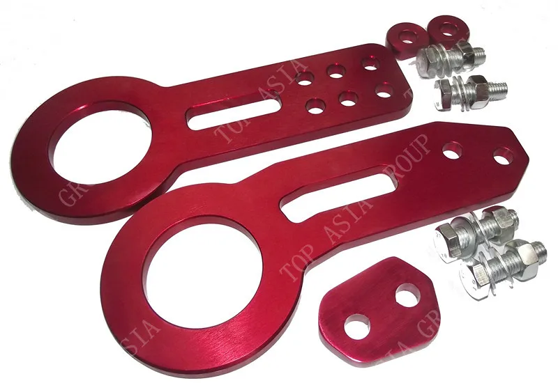 Universal Aluminum Cnc Jdm Racing Tow Hook Front Rear Set Towing Racing