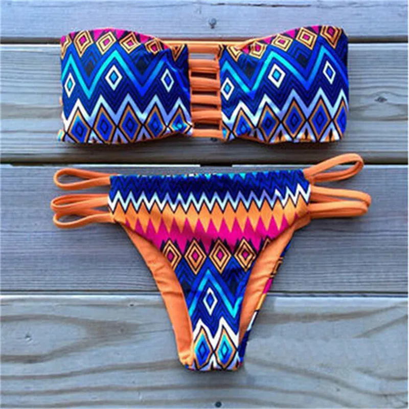 Sexy Bikini De Impresión 2018 Mujeres Del Verano Traje De Baño Bikini