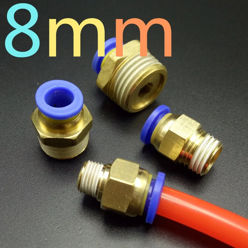 8mm air straight pneumatic tube fitting PC8 M5 PC8 01 PC8 02 PC8 03 PC8 ...