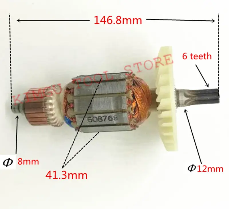 Genuine Armature 220v-230v For Hitachi 360768e Dh30pc2 Rotary Hammer ...