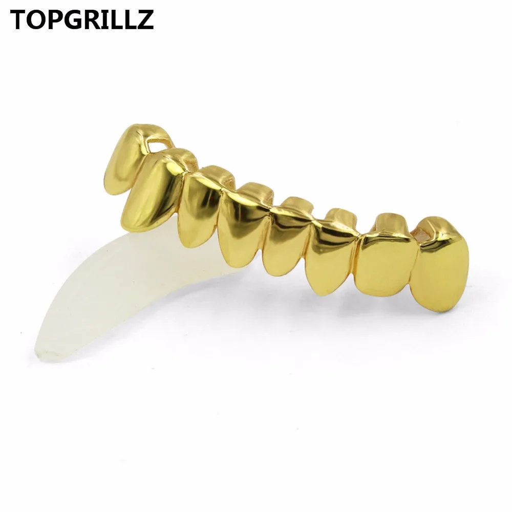 Topgrillz Hip Hop Grillz Gold Color Plated Drip Style Teeth Grill