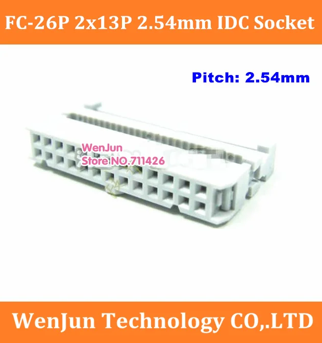 best price for 2.54mm IDC Socket FC 26P 26pin 2x13P Adapter FC 26P ...
