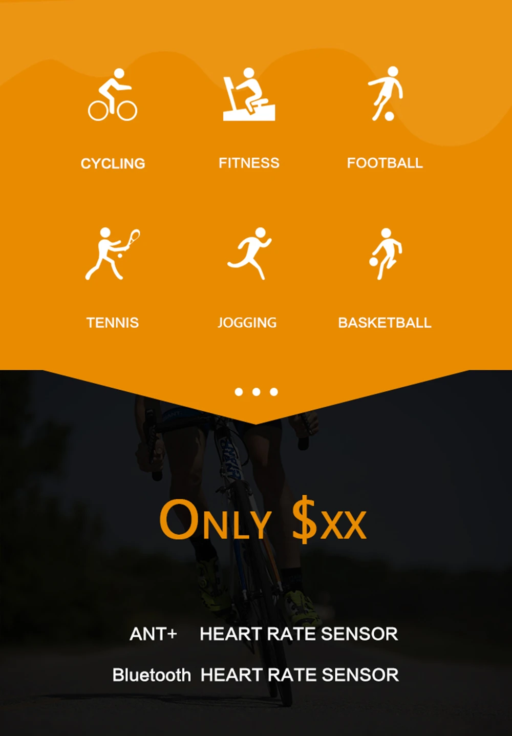 Magene монитор сердечного ритма Bluetooth 4,0 ANT+ датчик для GARMIN ...