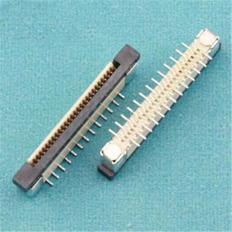(100Pcs/lot) 1.0mm 27P Vertical Type FFC FPC Socket 1.0mm Pitch 13 ...