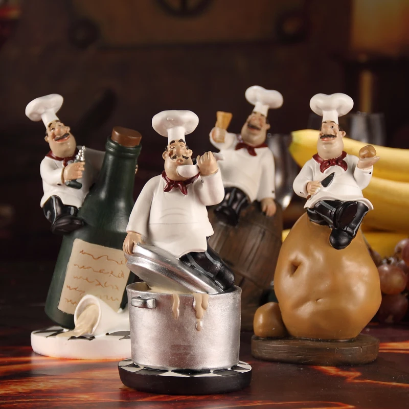 Creative-Chef-Figurine-Resin-Gourmet-Cook-Miniature-Gift-Craft ...