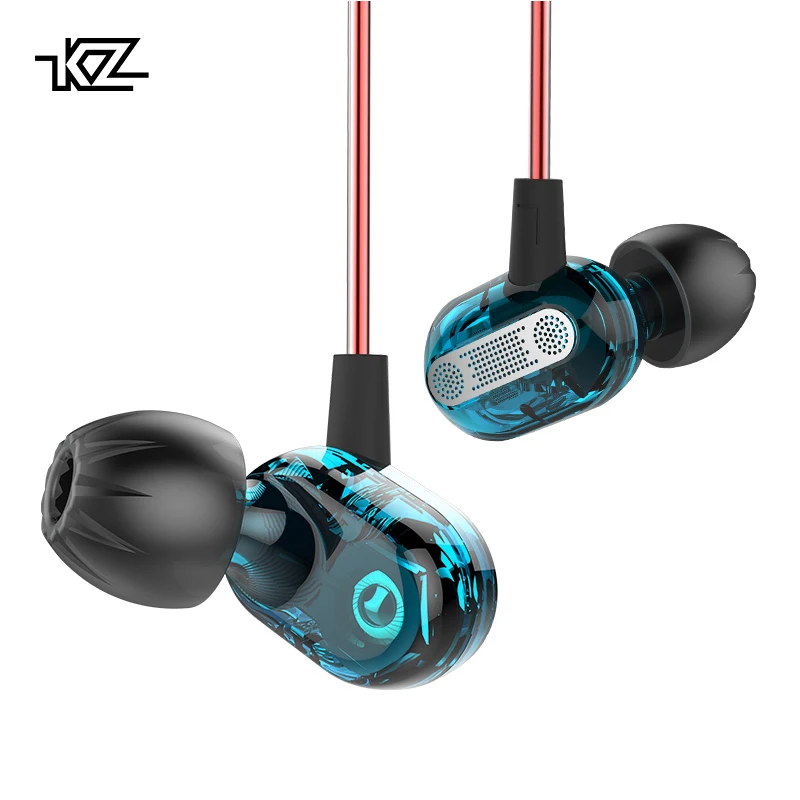 KZ ZSE Special Dynamic Dual Driver Earphone In Ear Gaming Headset Audio ...