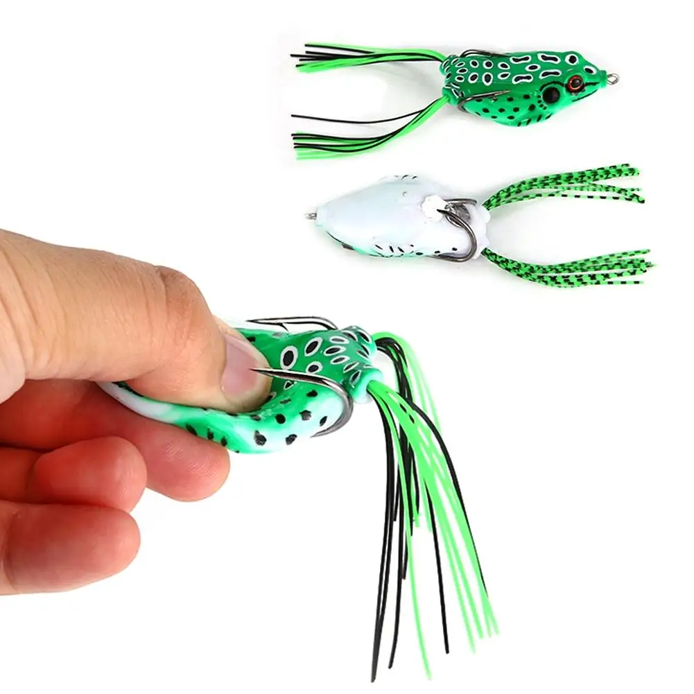 LumiParty 5 PCs Top Water Soft Bait Hollow Frog Fishing Lures Spoon ...