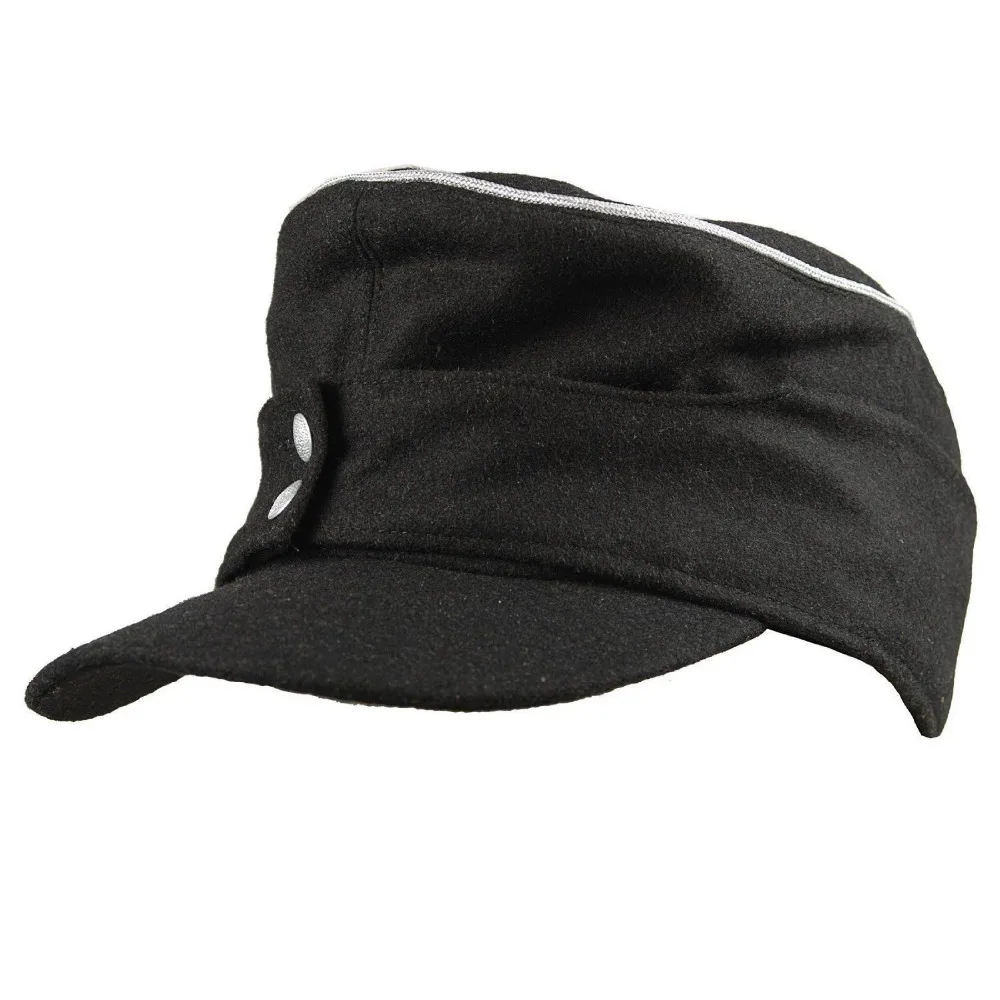 WWII WW2 GERMAN WH ELITE OFFICER M43 PANZER MEN'S WOOL FIELD CAP HAT ...