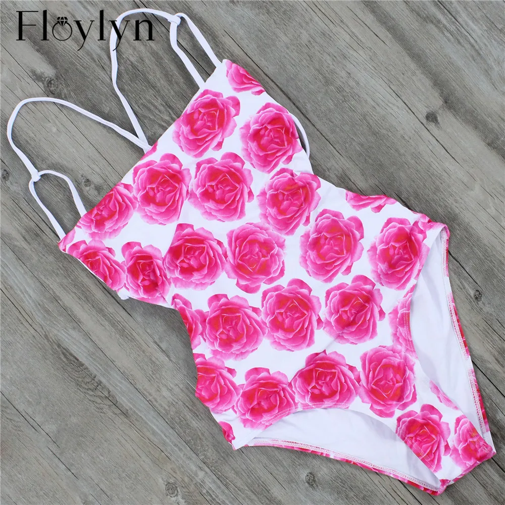 Floylyn Swimwear Female One Piece Swimsuit Beach Bathing Suit 2017