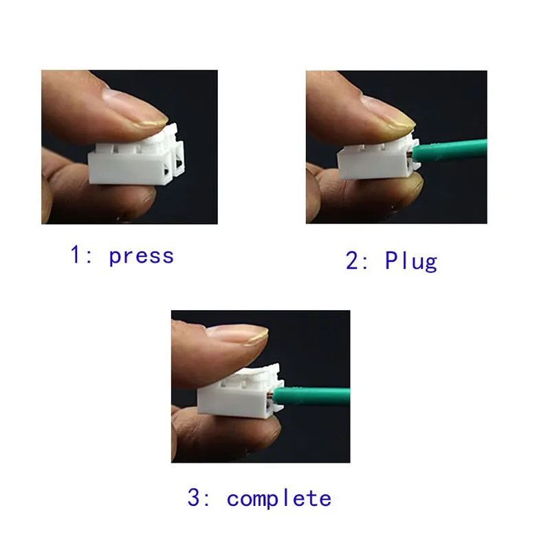 20pcs/lot CH2 Spring Wire Connectors Electrical Cable Clamp Terminal ...