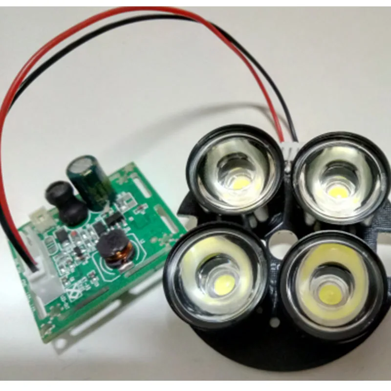 Ybr 4pcs Array Led Lamp Board White Light Night Vision Cctv Fill Light ...