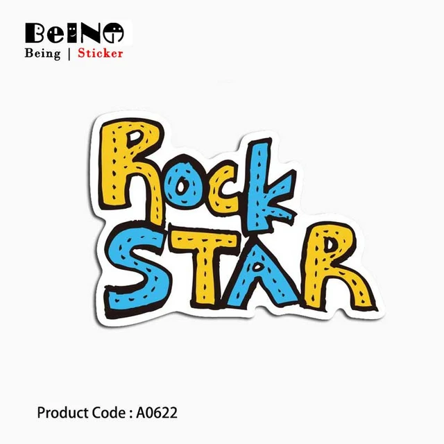Rockstar Boy Clipart Outline