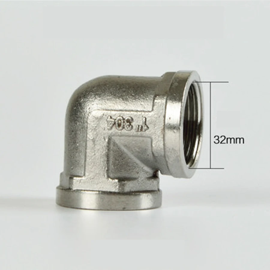 DN25 1" BSPP Female Elbow 201 Stainless Pipe Fitting Connector Plumbing ...