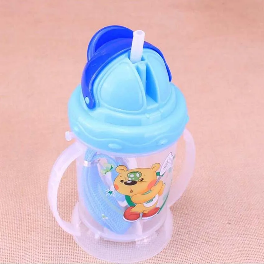 Baby Cartoon Sippy Cups Boys And Girls Baby Drinking Bottle Cup With ...