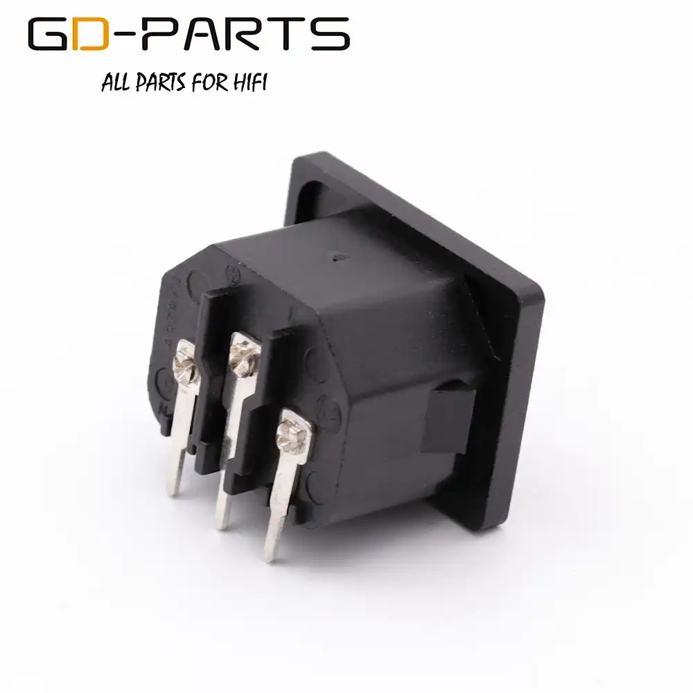GD PARTS PCB Mount AC Power Plug IEC320 C14 Mains AC Power Socket ...