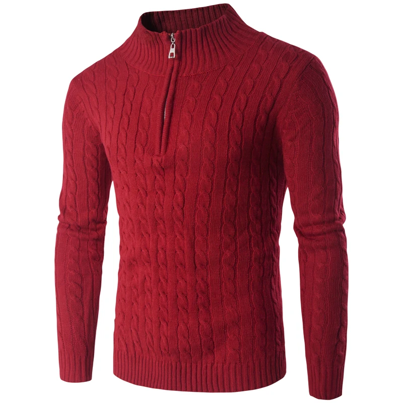 Christmas Gift Red Sweaters Men Holiday Pullovers knitted Sweater Male ...