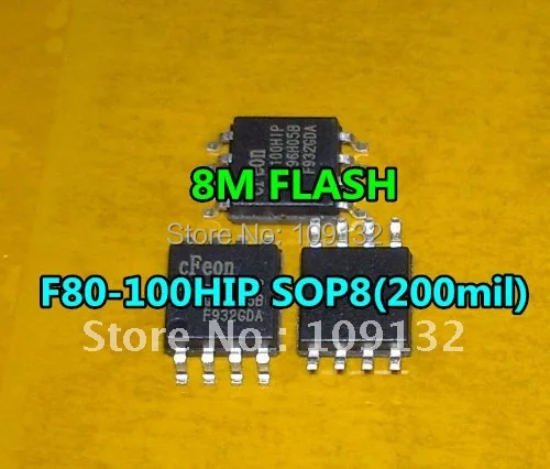 EN25F80 100HIP F80 100HIP WSOP8(200mil) 8 Mbit Serial Flash Memory with ...