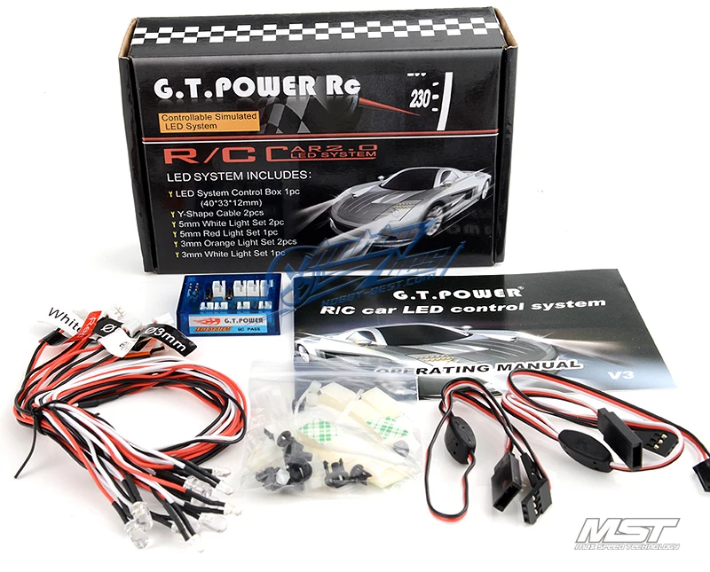 GT-POWER-12-LED-RC-Car-Flashing-Head-Light-Lighting-kit-1-10-BRAKE ...