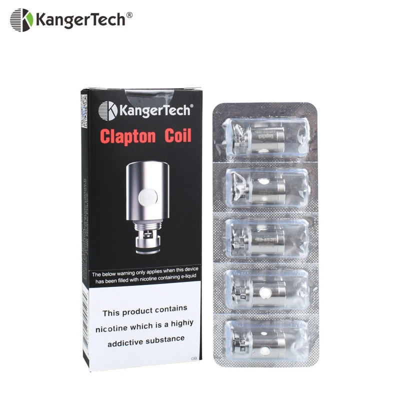 5pc Original KangerTech Clapton Coil 0.5ohm Atomizer Head Vape ...