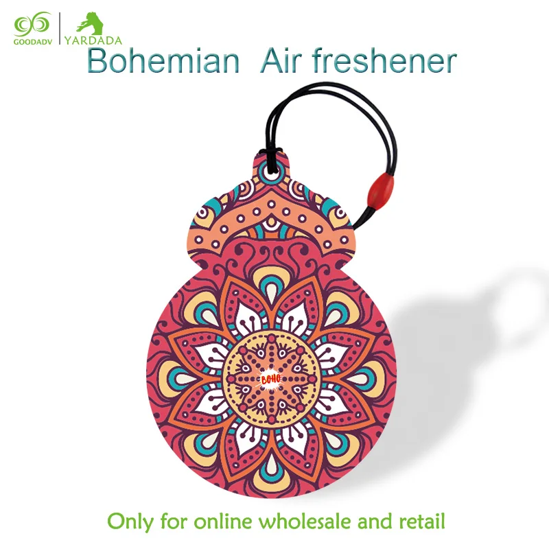 Hanging paper auto perfume lavanda fragrance home aroma Bohemian style ...