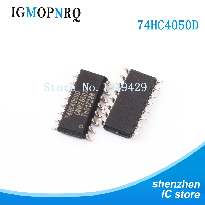 10PCS 74HC4050D SOP16 74HC4050 Buffer and line driver HEX HI LO LVL ...