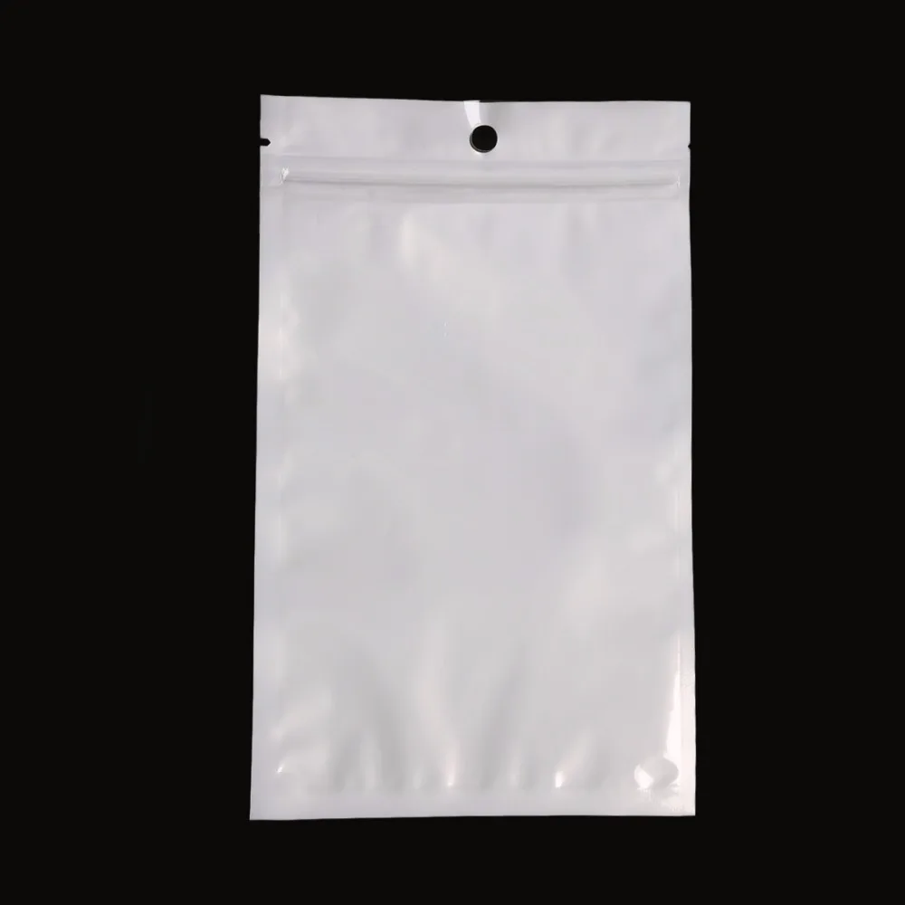 Wholesale 12x20cm White / Clear Self Seal Zipper Plastic Retail ...