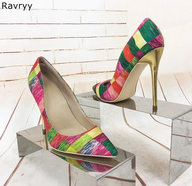 2018 Hot Fashion Candy color mixed Woman high heel Pointed Toe Sexy ...
