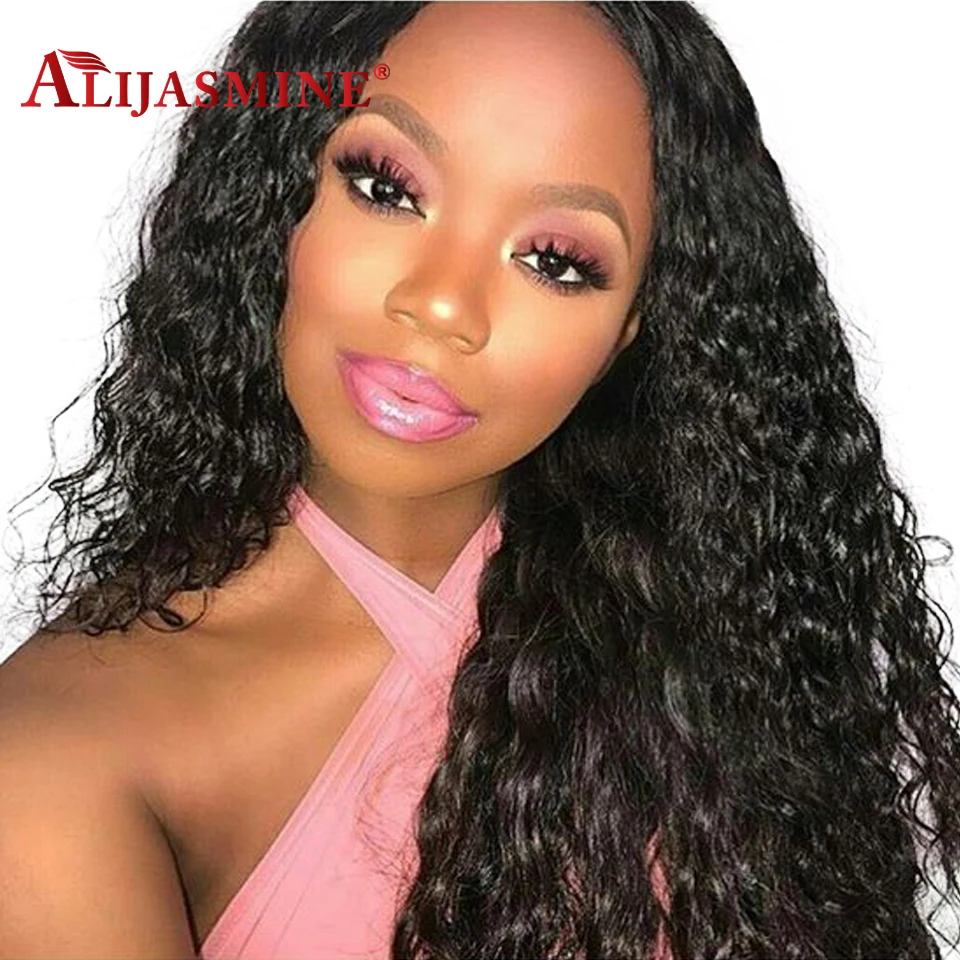 Water Wave Peruvian Remy Hair Lace Wig With Baby Hair 8 24 Inches Full ...