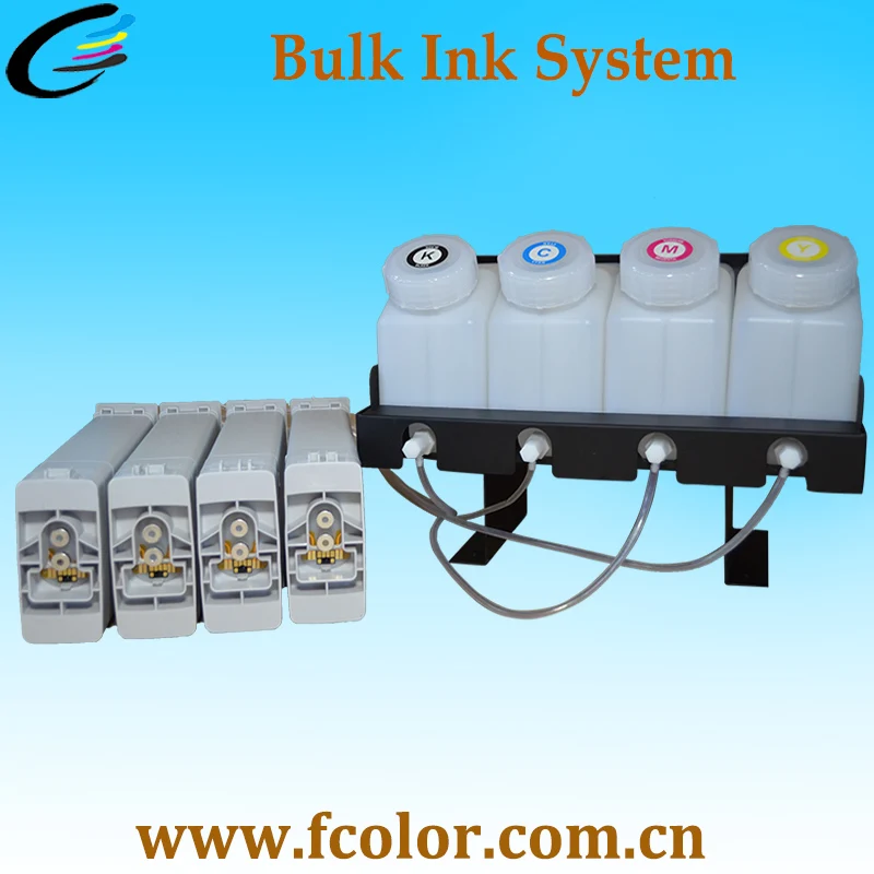 BK C M Y For HP81 CISS Ink System With Cartridge Compatible Desginjet ...