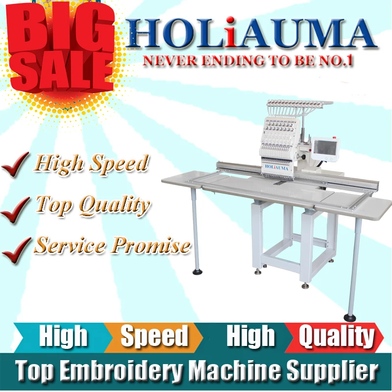 Tajima Type Large Flat Single Head Computerized Embroidery Machine 360* ...