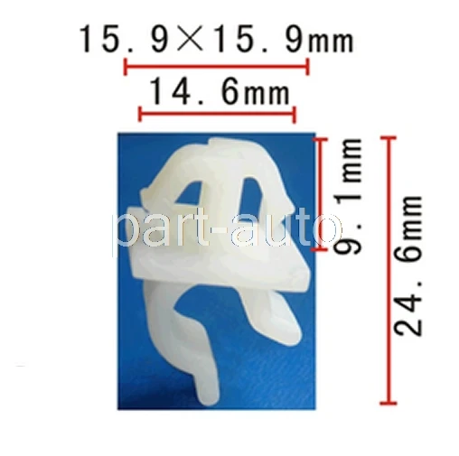 100x oem náilon para toyota 8mm haste capa suporte suporte clipe ...