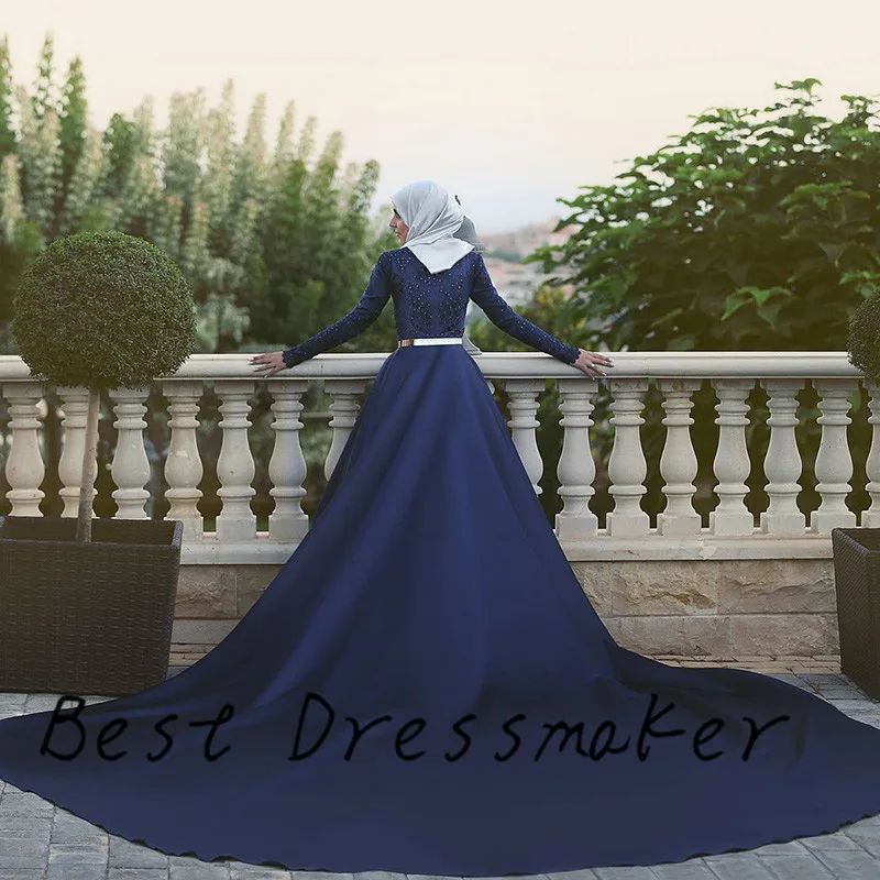 Customized Islamic Dubai Abaya Arabic Kaftan Evening Dresses Long Robe ...