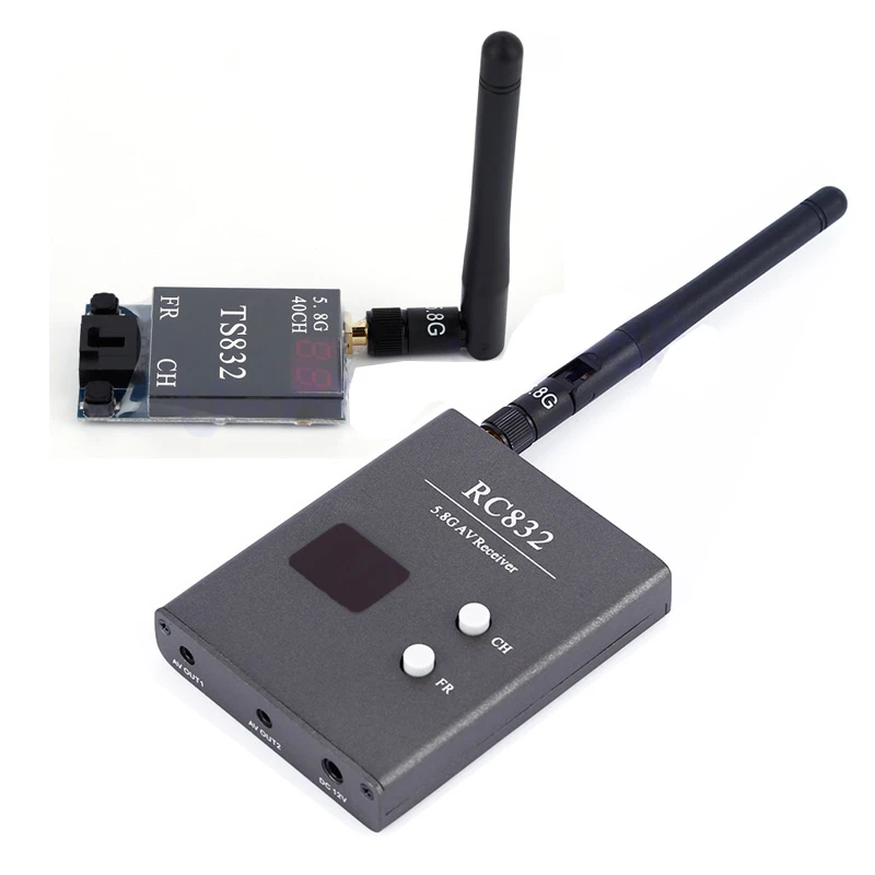 48ch 5.8g 600mw 5km Wireless Av Transmitter Ts832 Receiver Rc832 For ...