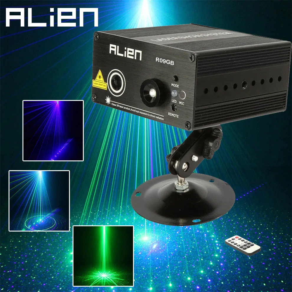 Mini 3 Lens Blue Green Led Professional Laser Stage Lighting Effect ...