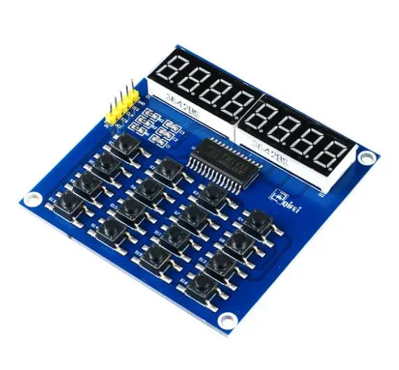 5 pcs DIY Kit Parts TM1638 8 Bits LED Digital Tube Module Keyboard Scan ...