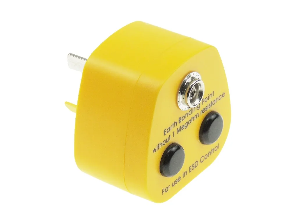 UK/EU Without Resistor Earth Bonding Plug Anti Static ESD Earth ...