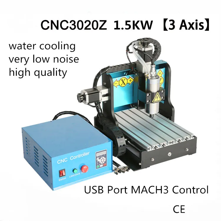 1.5KW Water Cooling 3 Axis CNC Desktop Router 3020 TBI SFU1605 ...