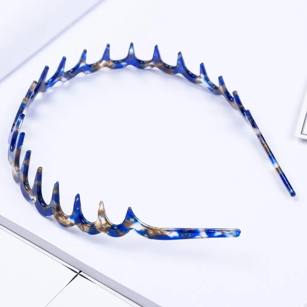 Diadema antideslizante con dientes para mujer, diadema a prueba de agua ...