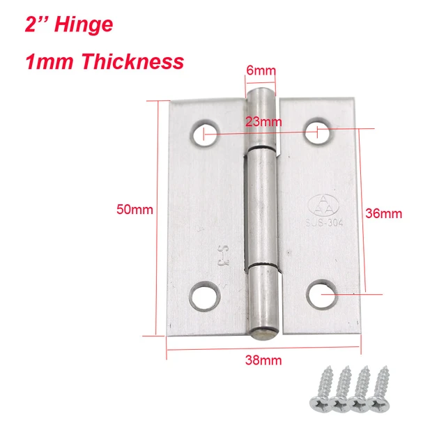 Butt Hinge Dimensions