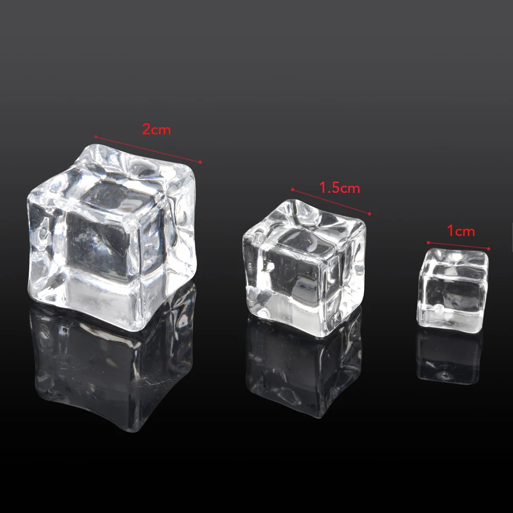 Acrylic Ice Cubes Square Shape
