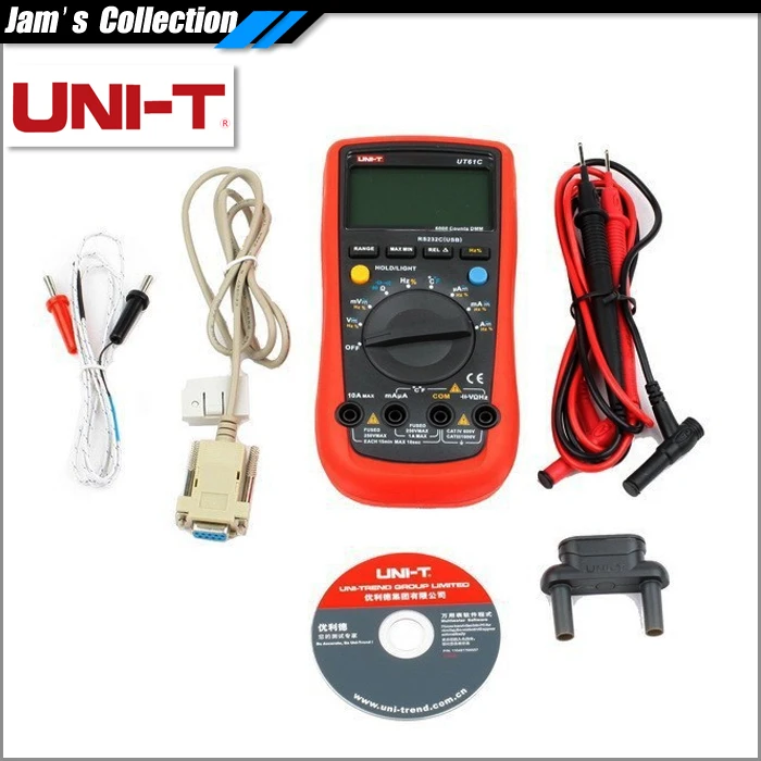 Купить UNI-t ut61c цифровой мультиметр rs232c usb ут 61 c температура ...