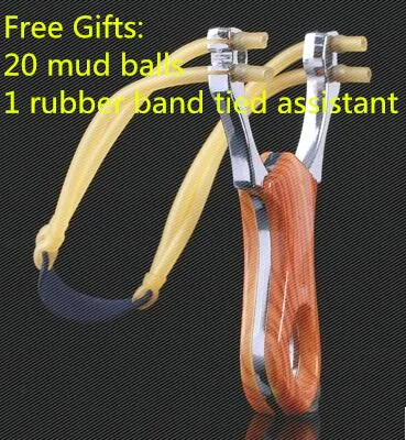Powerful Slingshot Wooden Handle Slingshot Hunting with Rubber Handmade ...